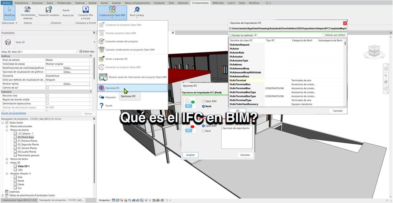 Qué es el IFC en BIM? - Bimpsas